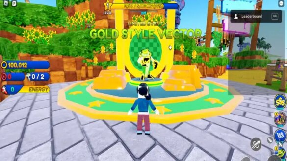 Roblox : Cómo desbloquear Gold Style Vector en Sonic Speed Simulator ...